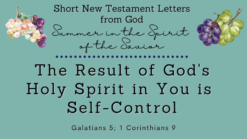 Short NT Letters From God: The Result of God's Holy Spirit in You is ...