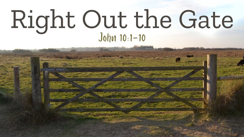 Right Out the Gate | Walterboro First Baptist Church