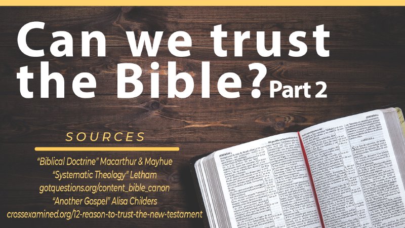 Can we trust the Bible? Part 2 | Cross Brand Cowboy Church