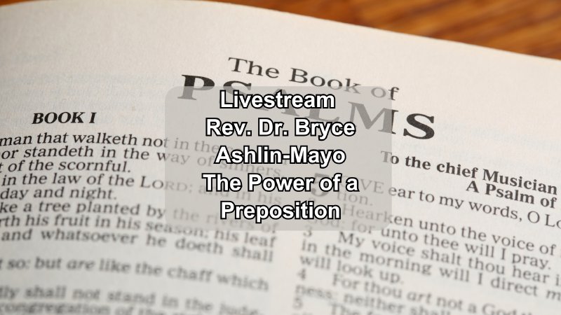 The Power of a Preposition | Hinton Alliance Church