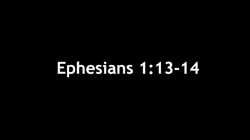 Ephesians 1:13-14 - Our Spiritual Tattoo - Rodney Cripps | University ...