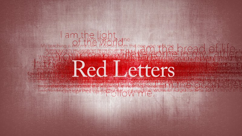 Matthew 14:22-34 - Red Letters | Westbury Baptist Church
