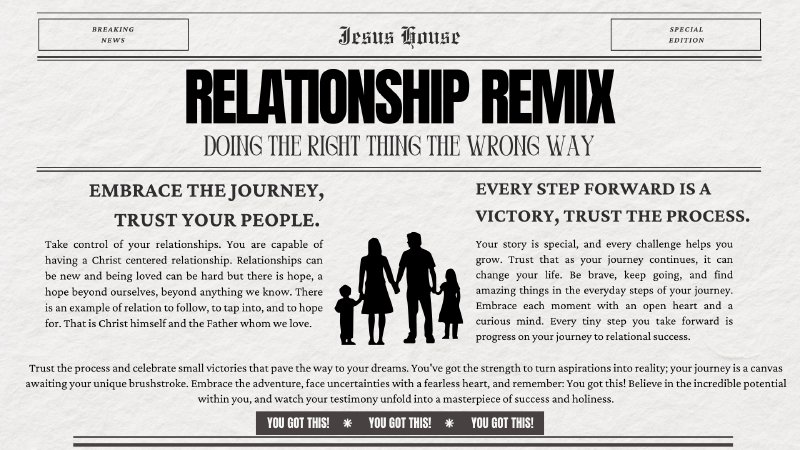 A Relationship With The Holy Spirit | Jesus House OC