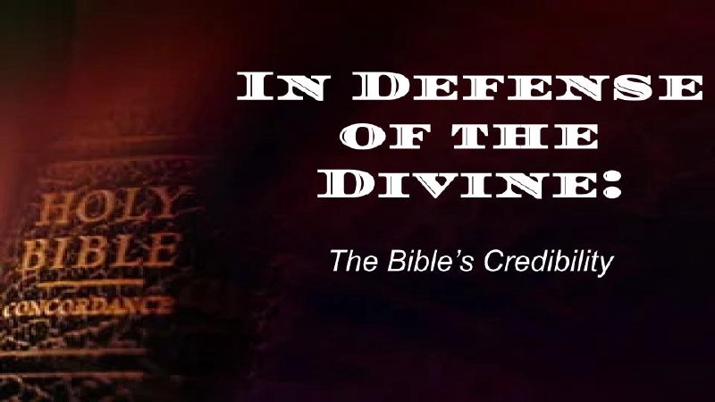 Defense of the Divine - The Bible's Credibility Part 1 | Cypress ...