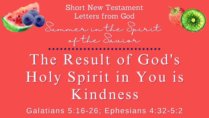 Short NT Letters From God: The Result of God's Holy Spirit in You is ...