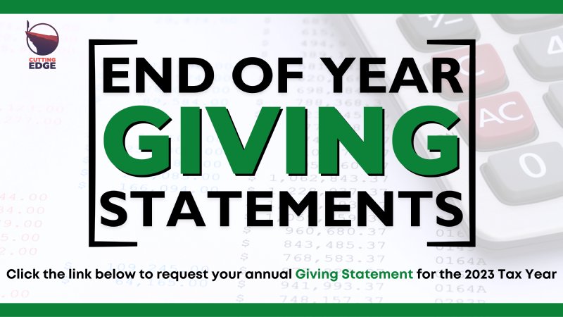 2023 Annual Giving Statements | Cutting Edge Global