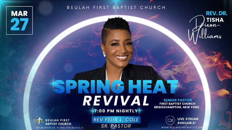 Spring Heat Revival - Rev. Dr. Tisha Dixon-Williams- March 27th 2025 ...