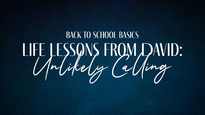 Life Lessons from David – Unlikely Calling | First-Centenary United ...
