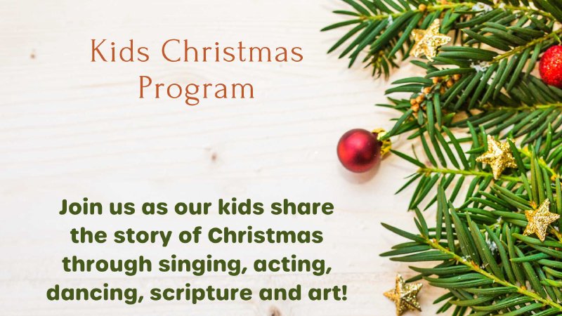 Kids Christmas Program | Community Celebration Church