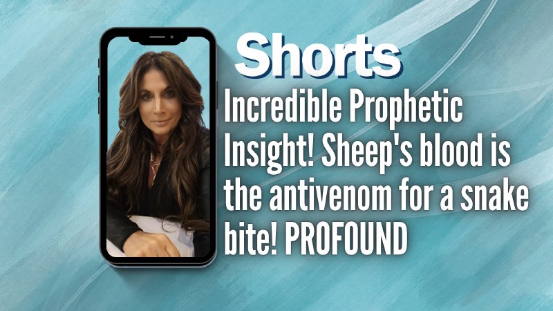 Incredible Prophetic Insight! Sheep's blood is the antivenom for a ...