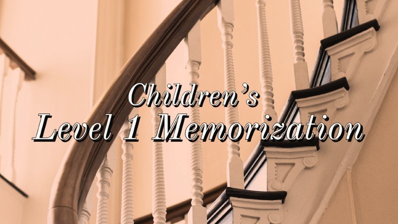 The Apostles' Creed (Level 1 Memorization) | Independent Presbyterian ...