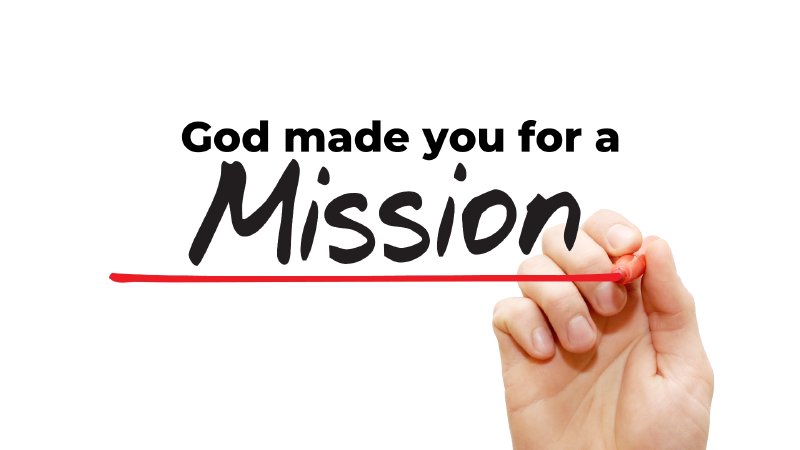 Pastor Tom Lindberg's message today is "God Made You For A Mission ...