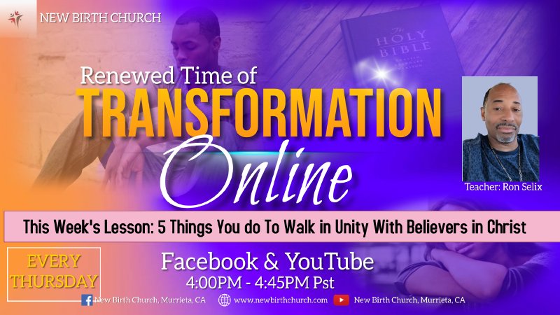5 Things You Do to Walk in Unity with Believers in Christ | New Birth ...