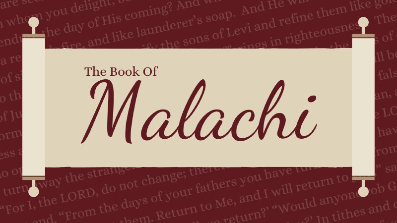 Malachi 4:4 | Calvary Chapel Ridgecrest
