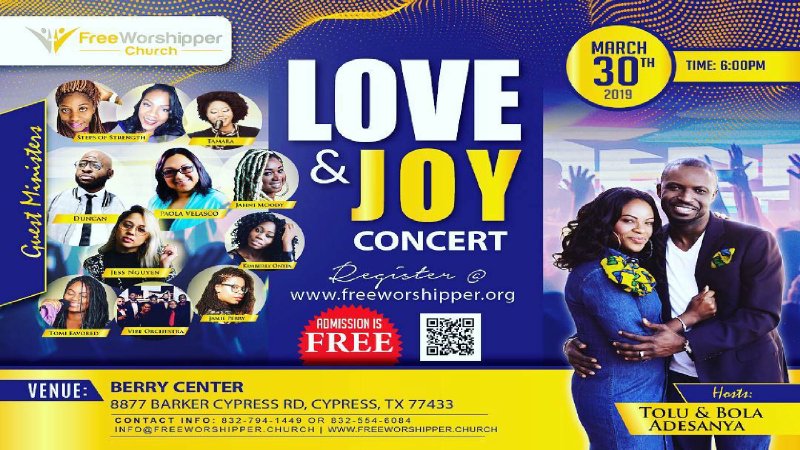 Love and Joy Concert Video Clips - Mar 31, 2019 | Free Worshipper Church