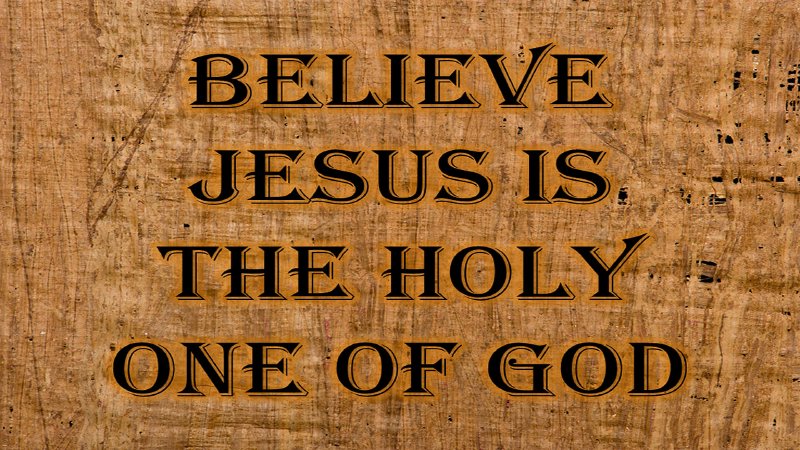 Believe Jesus is the Holy One of God | LongView Bible Church