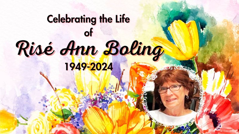 Celebration of life - Rise Ann Boling | First Baptist Church Lawton-Ft ...