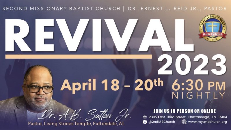 Second Missionary Baptist Church Revival | Second Missionary Baptist Church