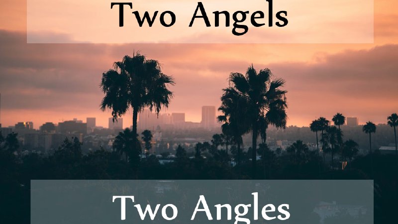 Two Angels, Two Angles | First Missionary Church