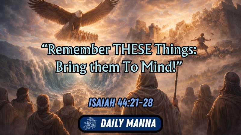 "Remember These Things—Bring These Things to Mind" (Isaiah 44:21-28 ...