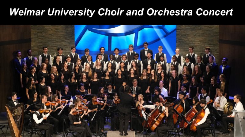 Weimar University Choir & Orchestra Concert | Mentone Seventh-Day ...