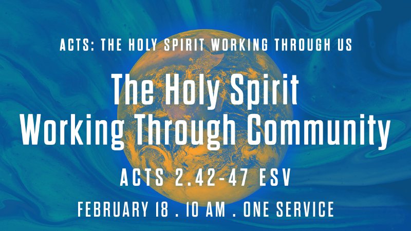 The Holy Spirit Working Through Community 10AM | Grace