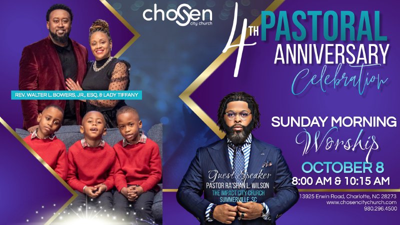 Pastor Walter Bowers Jr. 2nd Pastoral Anniversary | Chosen City Church