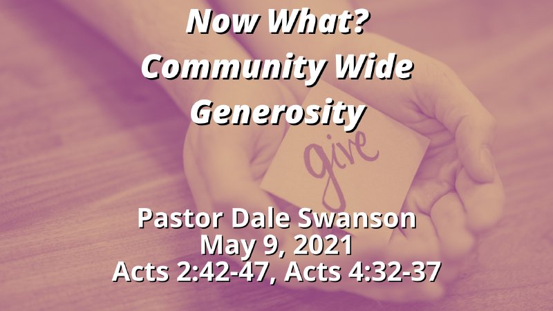 Community Wide Generosity | New Life Church - CA - 93105