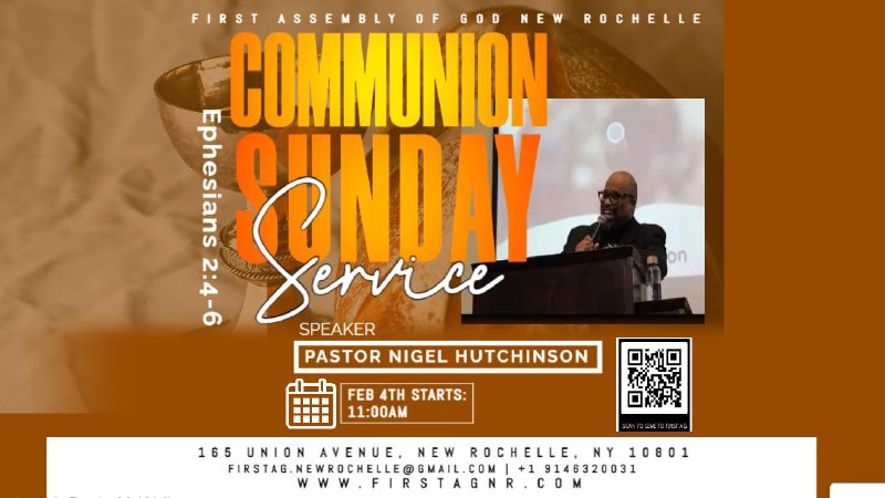Communion Sunday with Pastor Nigel Hutchinson | 4 Feb 2024 | First AG ...