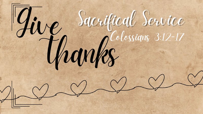 Sacrifical Service | Fairview Baptist Church