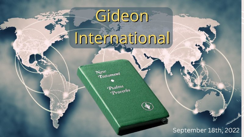 Gideon International | Christ Community Church of Appling County