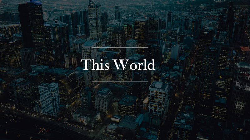 This World | TCGF