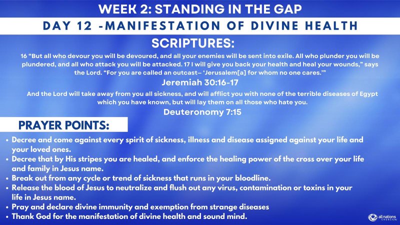 Day 12 of 21 Days (2024) | All Nations Church NJ