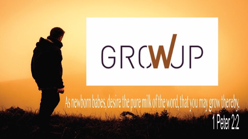 Grow Up: Take Personal Responsibility | Spirit Lake Baptist Church