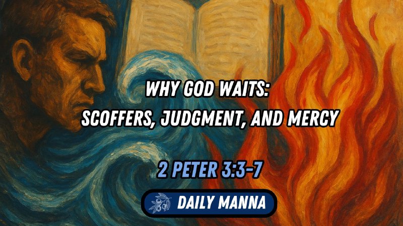 "Why God Waits: Scoffers, Judgment, and Mercy" (2 Peter 3:3-7) - Daily ...