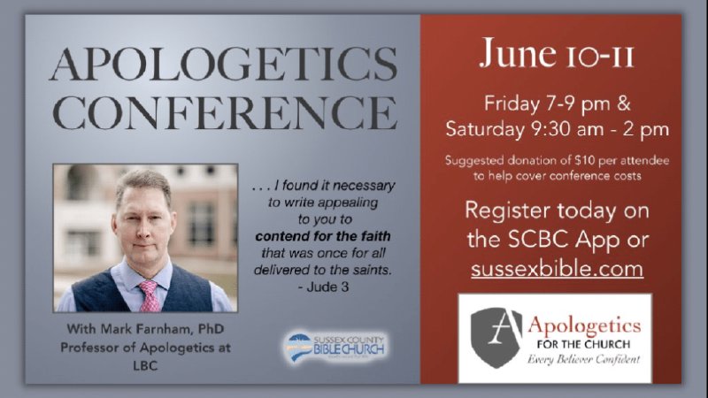 Apologetics Conference | Sussex County Bible Church