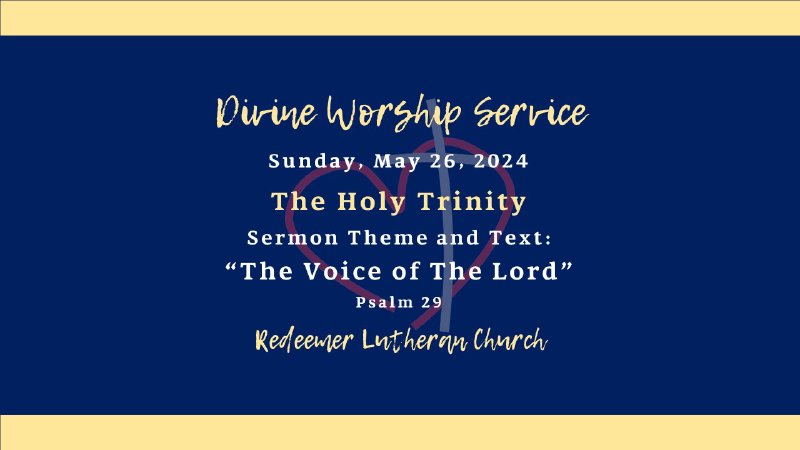 The Holy Trinity | Redeemer Lutheran Church