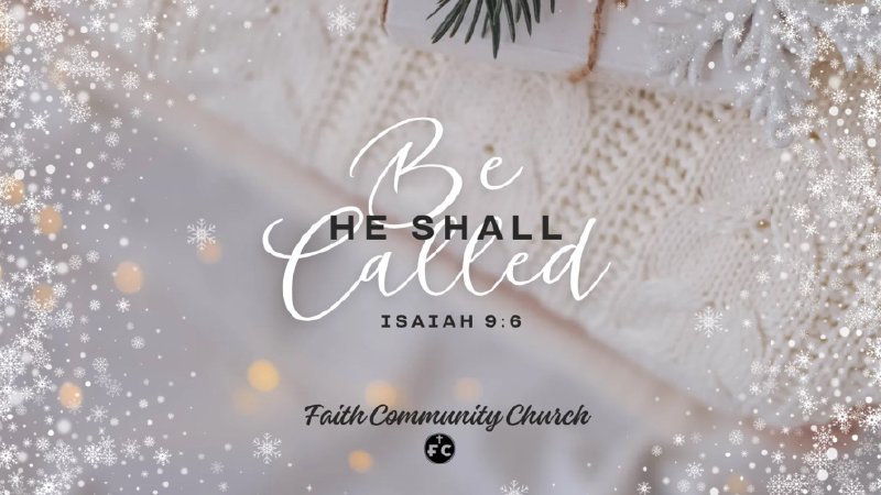 December 8, 2024 - He Shall be Called Part 1 - Pastor Kyle Slusher ...