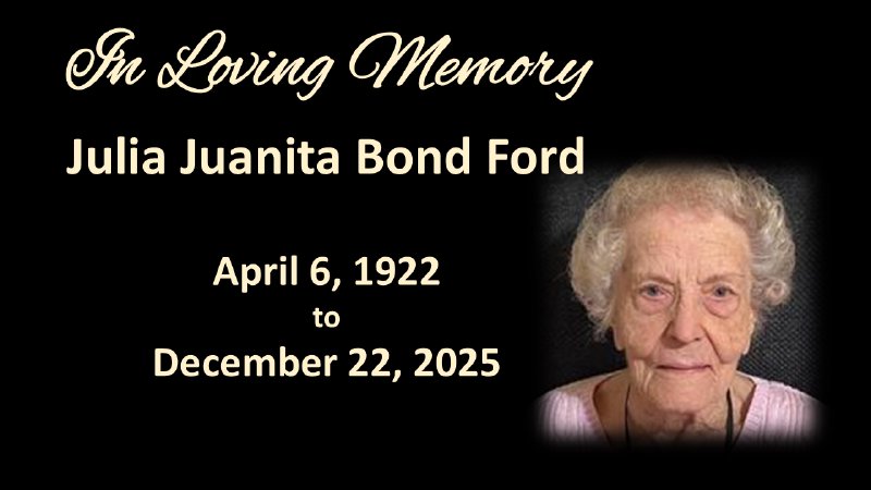 Memorial Service - Julia Ford - January 10, 2026 | Eastside Church of ...