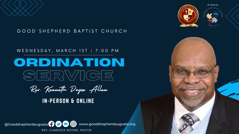Wednesday Night Service | Rev. Kenneth Allen Ordination | Good Shepherd ...