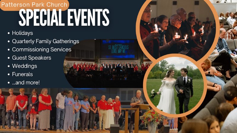 Special Events 2025 | Patterson Park Church