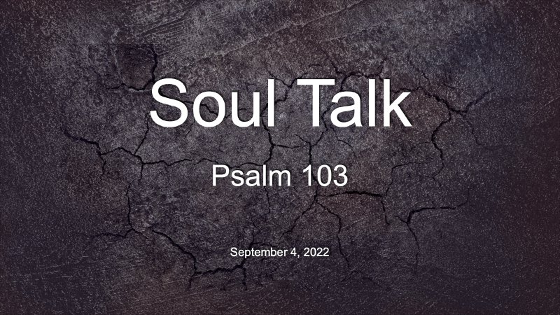 Soul Talk | New Palestine Bible Church
