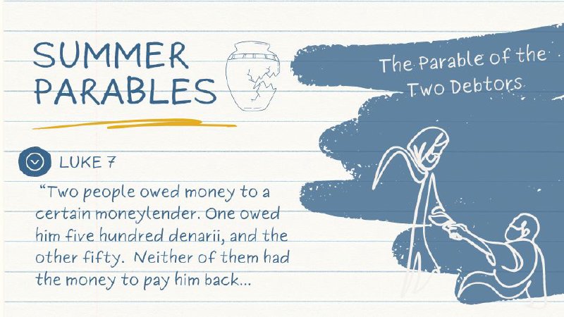 The Parable Of The Two Debtors | Riverside, CA | Crest Community Church ...