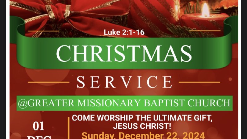 GMBC Christmas message | Greater Missionary Baptist Church