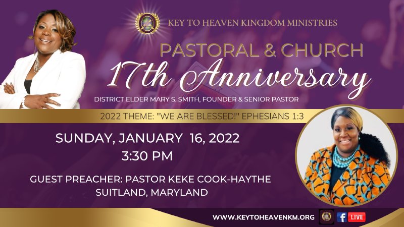 17th Pastoral & Church Anniversary Service | Key To Heaven Kingdom Ministries