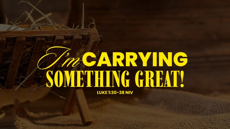 I'm Carry Something Great! | Capitol City Seventh-Day Church