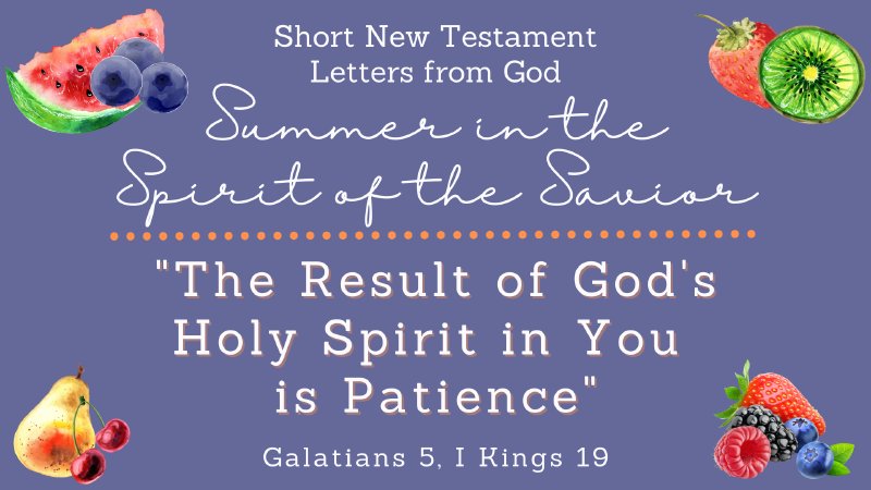Short NT Letters From God: The Result of God's Holy Spirit in You is ...