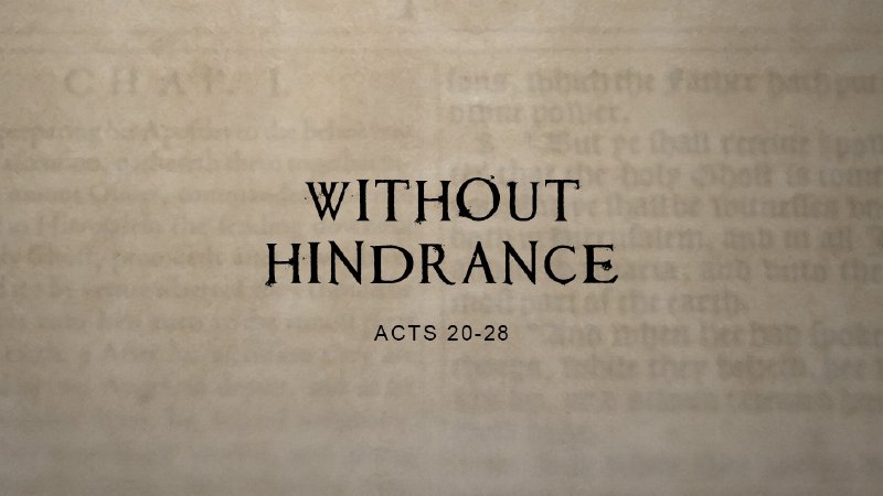 "Encouragement" - Acts 20:1-12 | The Bridge Church