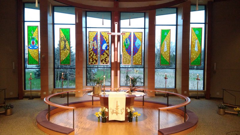 Faith Formation: Building, stained glass, and paraments | Christ ...