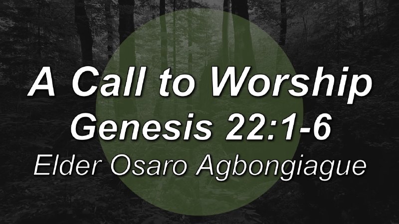 A Call to Worship | Church of the Open Door